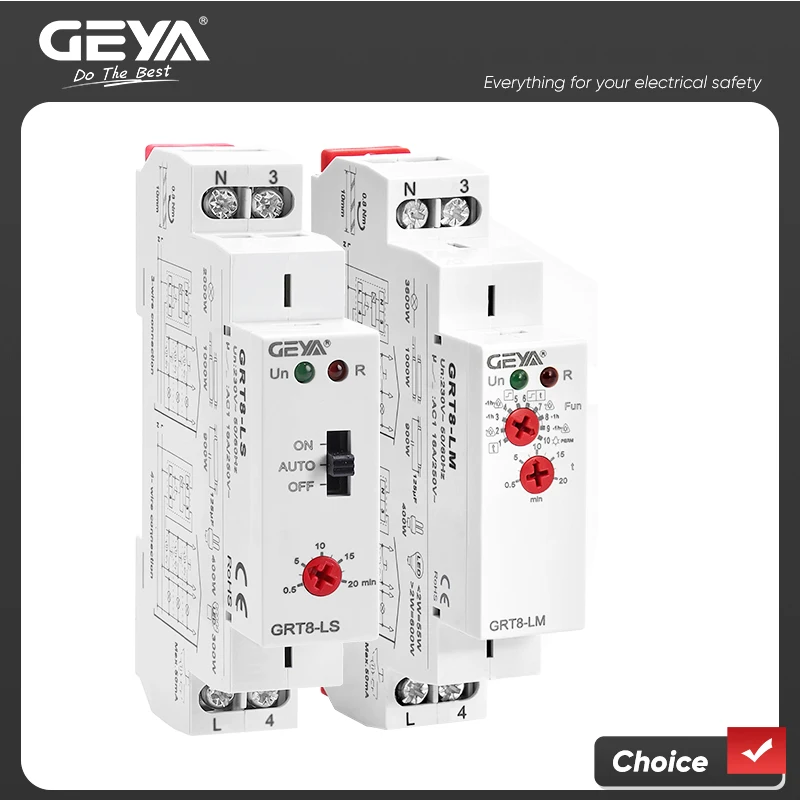 GEYA-GRT8-LS-LM-Din-rail-Staircase-Timer-Switch-Corridor-Lighting-Timer ...