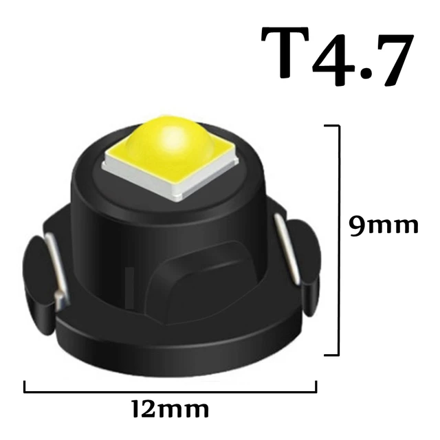 10pcs Car Led Instrument Lights T3 T4.2 T4.7 T4 LED Super Bright Auto ...