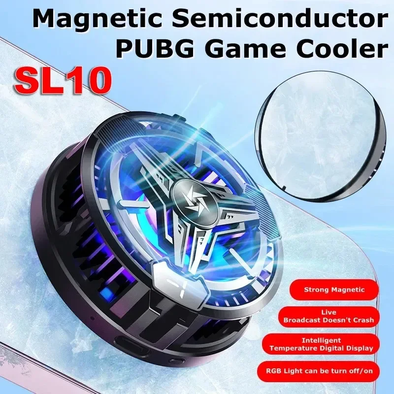 Mobile-Phone-Semiconductor-Radiator-Magnetic-Back-Clip-2-in-1-Cooling ...