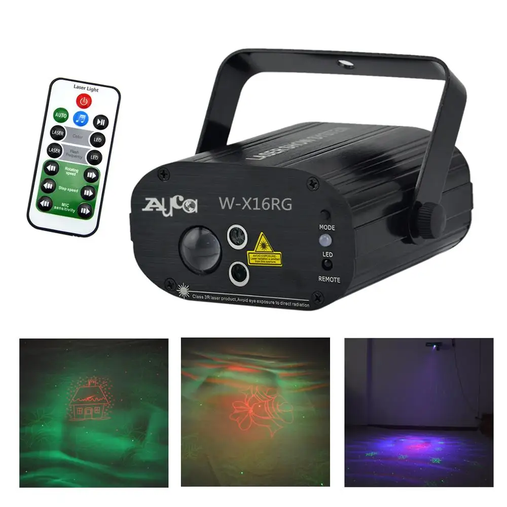 Aucd-Mini-Remote-16-Natal-Pola-Galaxy-RG-Laser-Mix-9W-Aurora-RGB-LED ...