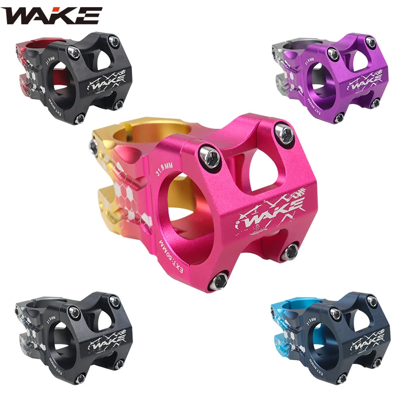 Wake MTB Handlebar Power Bike Stem 50mm Aluminum Alloy Ultralight High ...