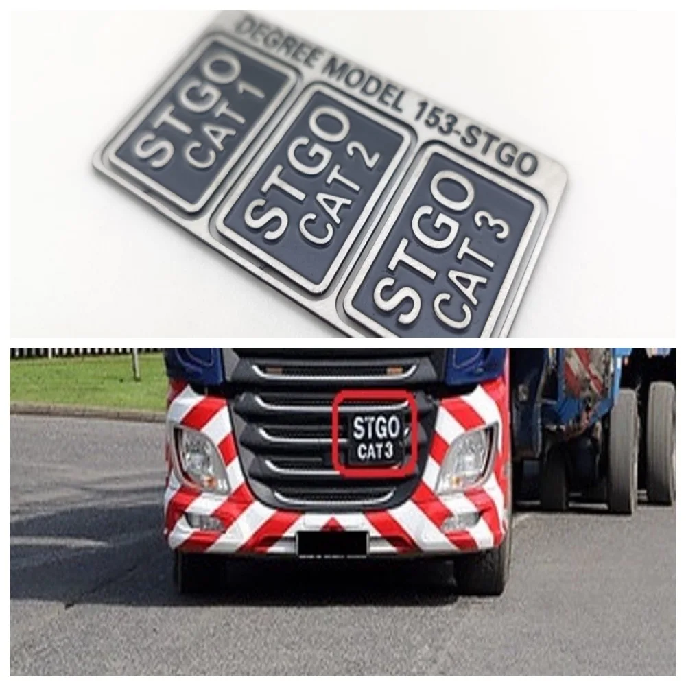 STGO Metal Sign Decorative Board for 1/14 Tamiya Truck Tractor Trailer ...