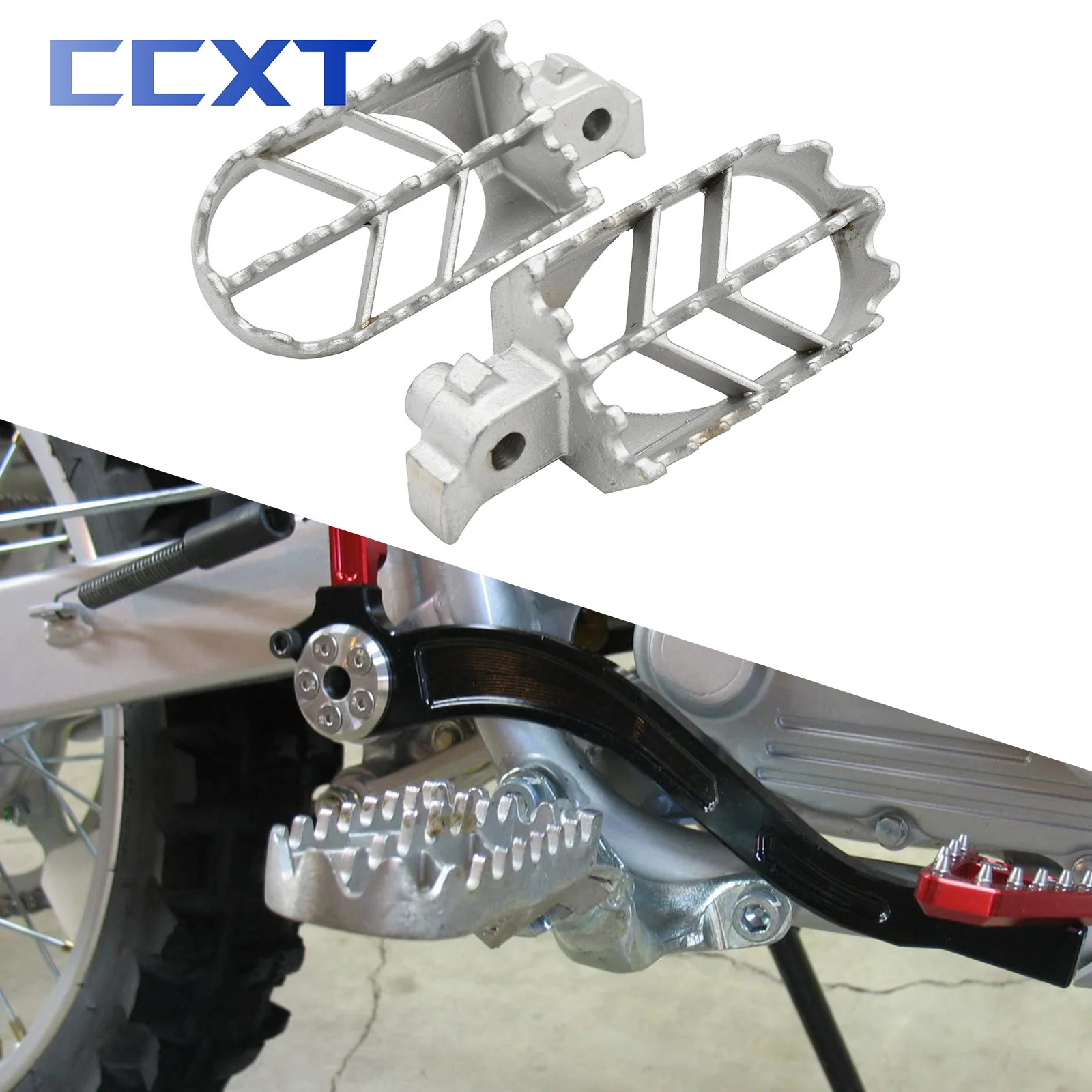 Motocross-Stainless-Steel-Rests-Pedals-Foot-Pegs-For-Honda-XR50-XRF70 ...