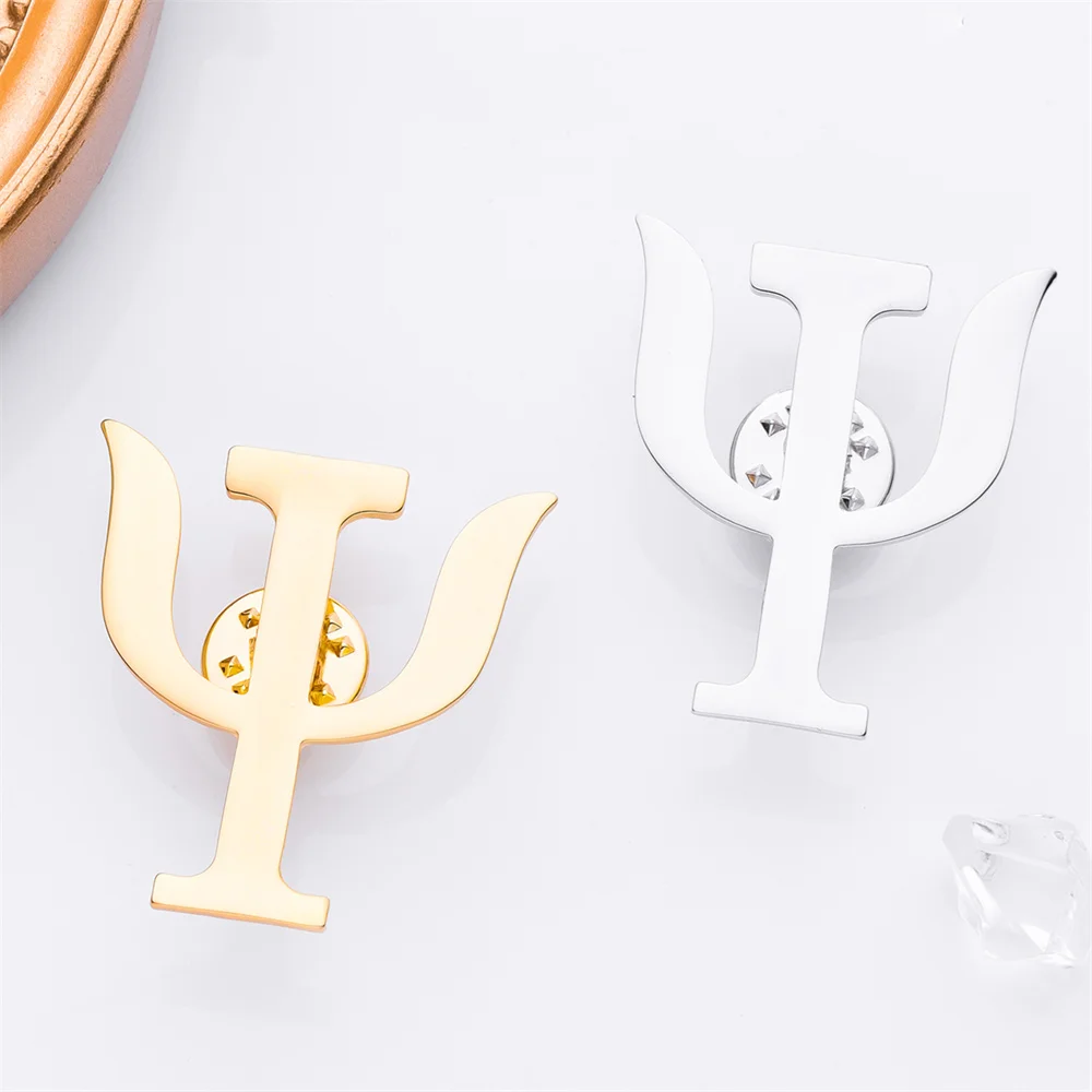 Psychology-Psi-Symbol-Pin-Creative-Design-Metal-Material-Lapel-Backpack ...
