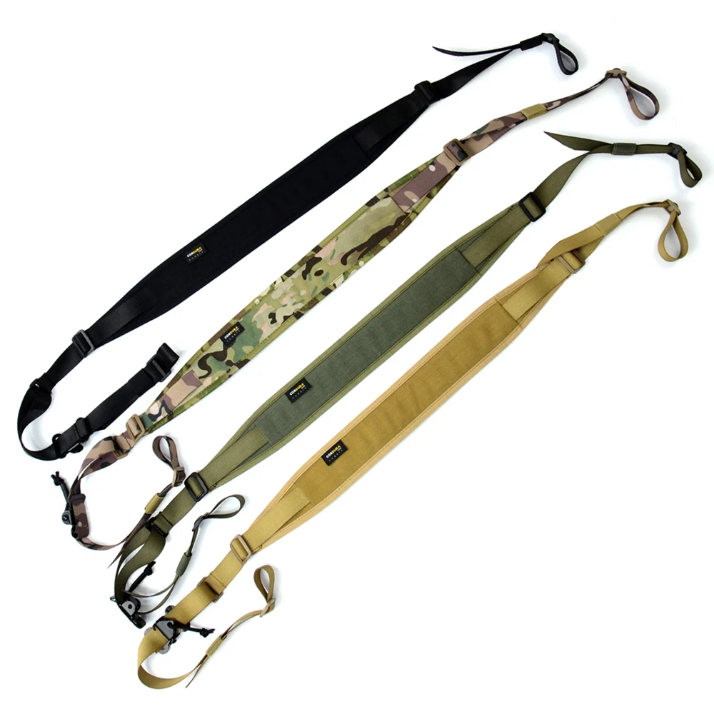 Airsoft-Rifle-Tactical-Sling-Strap-Adjustable-2-Points-Crossbody-Rope ...