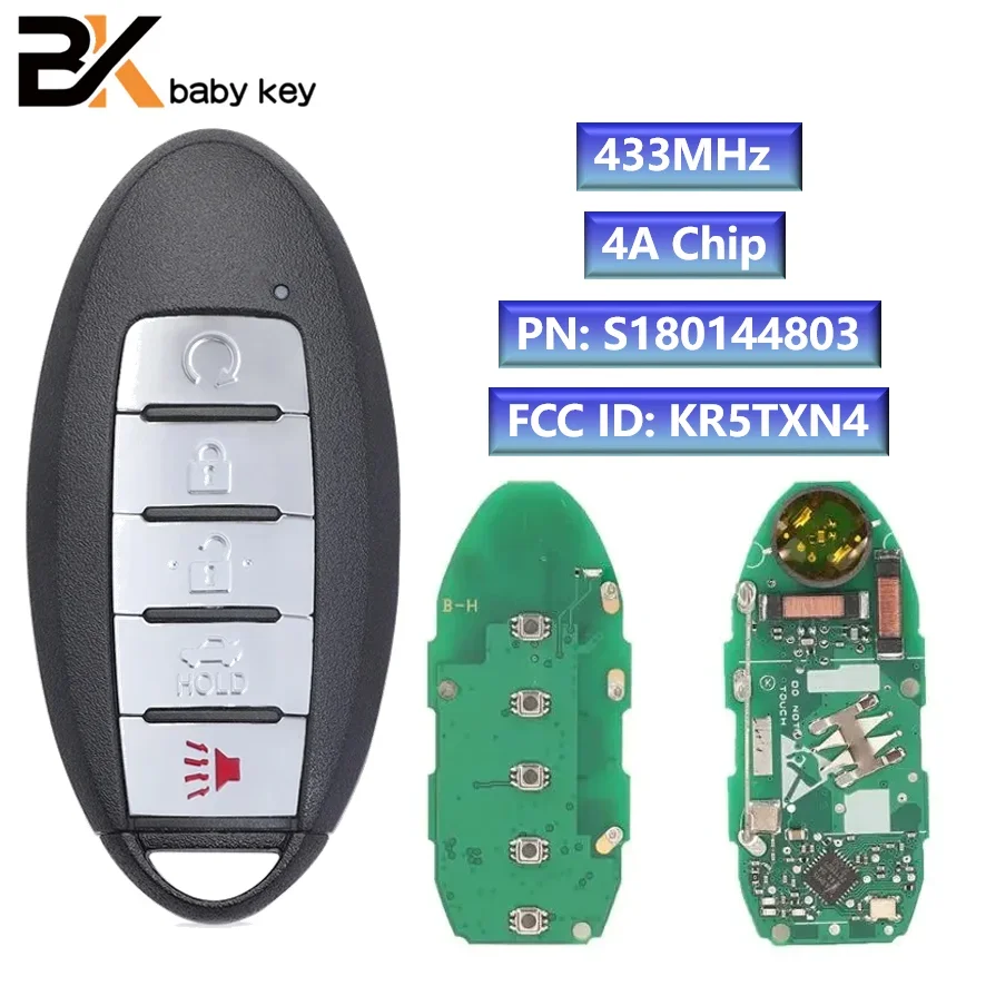 BB Key S180144803 Remote Car Key for Nissan Altima Sentra 2019 2020 ...