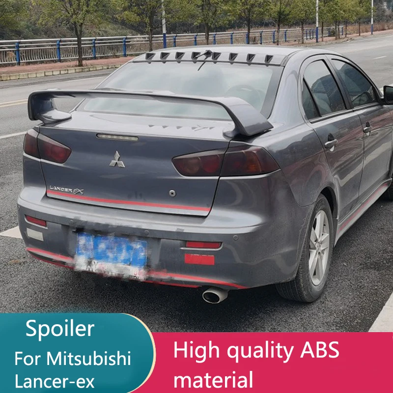 For-Mitsubishi-lancer-spoiler-wing-EVO-black-spoilers-and-wings-model-3 ...