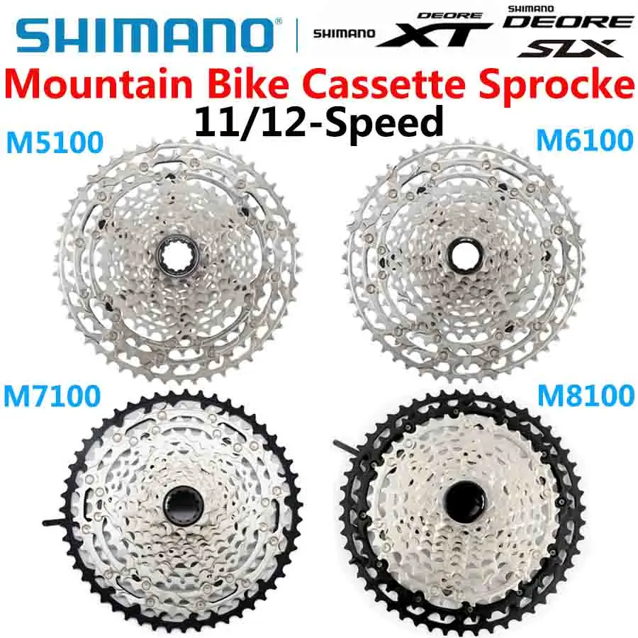 Shimano DEORE XT SLX CS-M5100 CS-M6100 CS-M7100 CS-M8100 Cassette ...