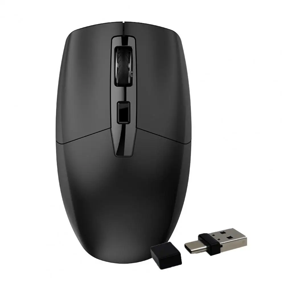 Laptop-Mouse-USB-Type-C-Dual-head-Receiver-Cordless-DPI-Adjustable-2-4G ...