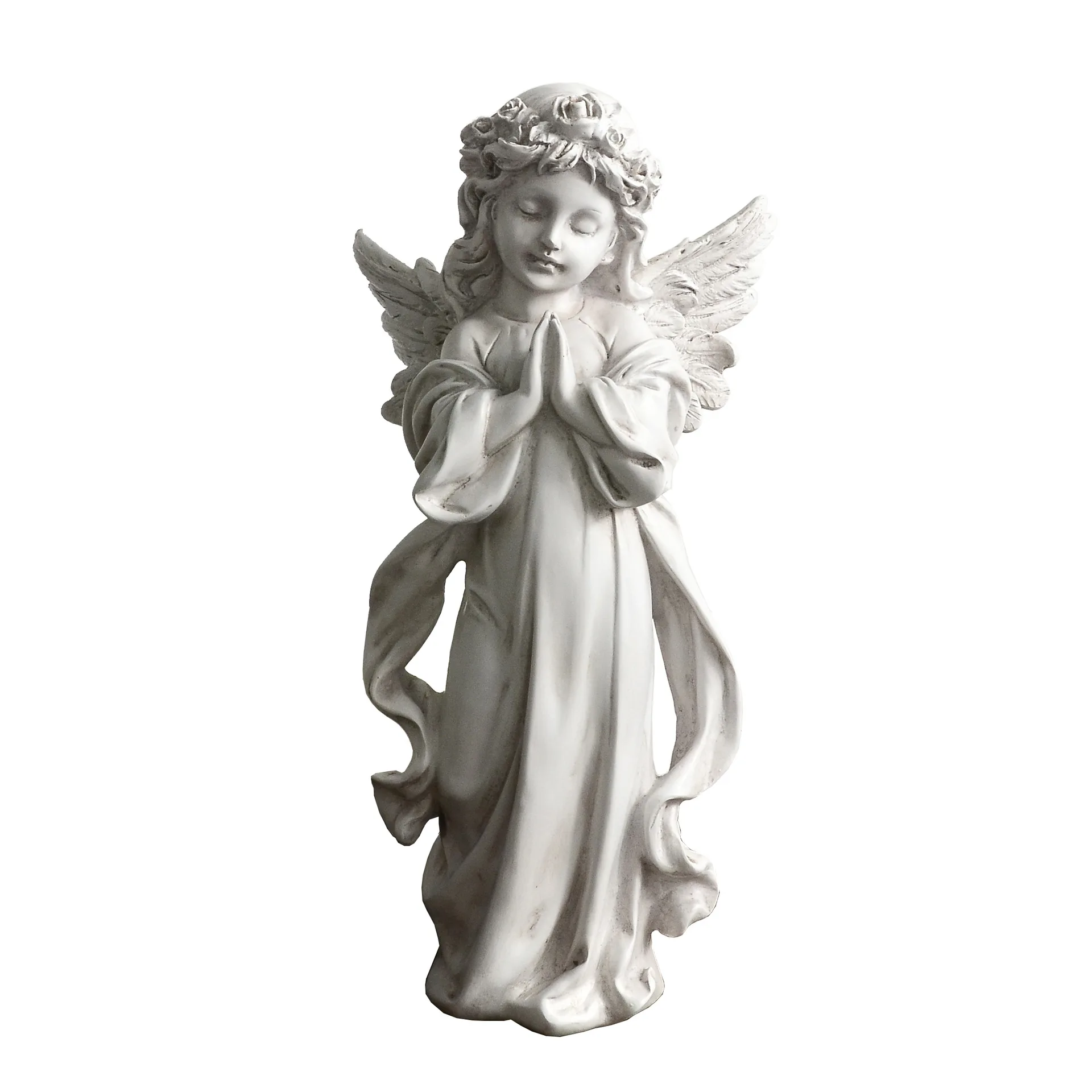 Resin-Angel-Garden-Figure-Unique-Winged-Angel-Statue-Home-Garden ...