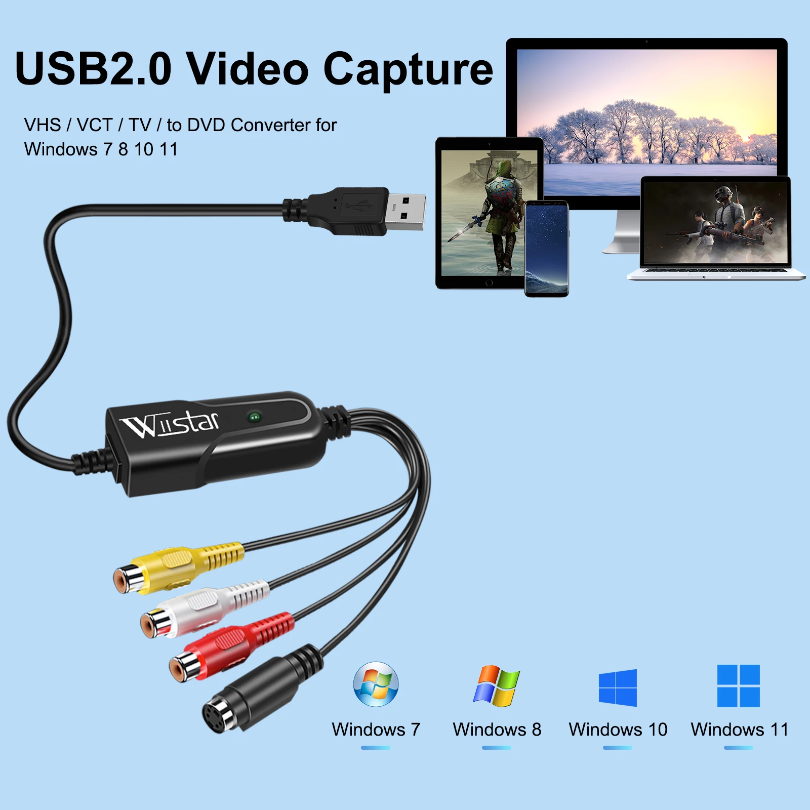 CVBS-AV-Svideo-Video-Capture-Card-USB-2-0-AV-S-Video-to-USB-Capture ...