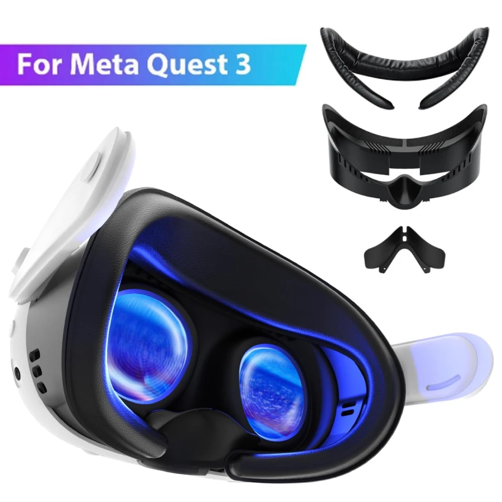 Replaceable-Facial-Interface-for-Meta-Quest-3-VR-Headset-Leather-Foam ...