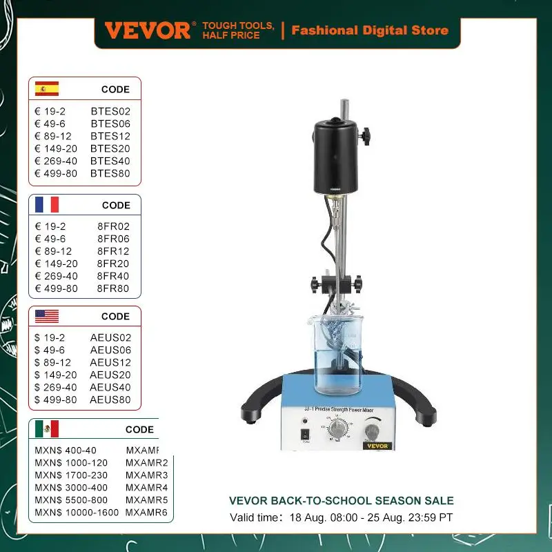 VEOVR-3000RPM-Electric-Overhead-Stirrer-Mixer-Magnetic-Agitador-Vortex ...