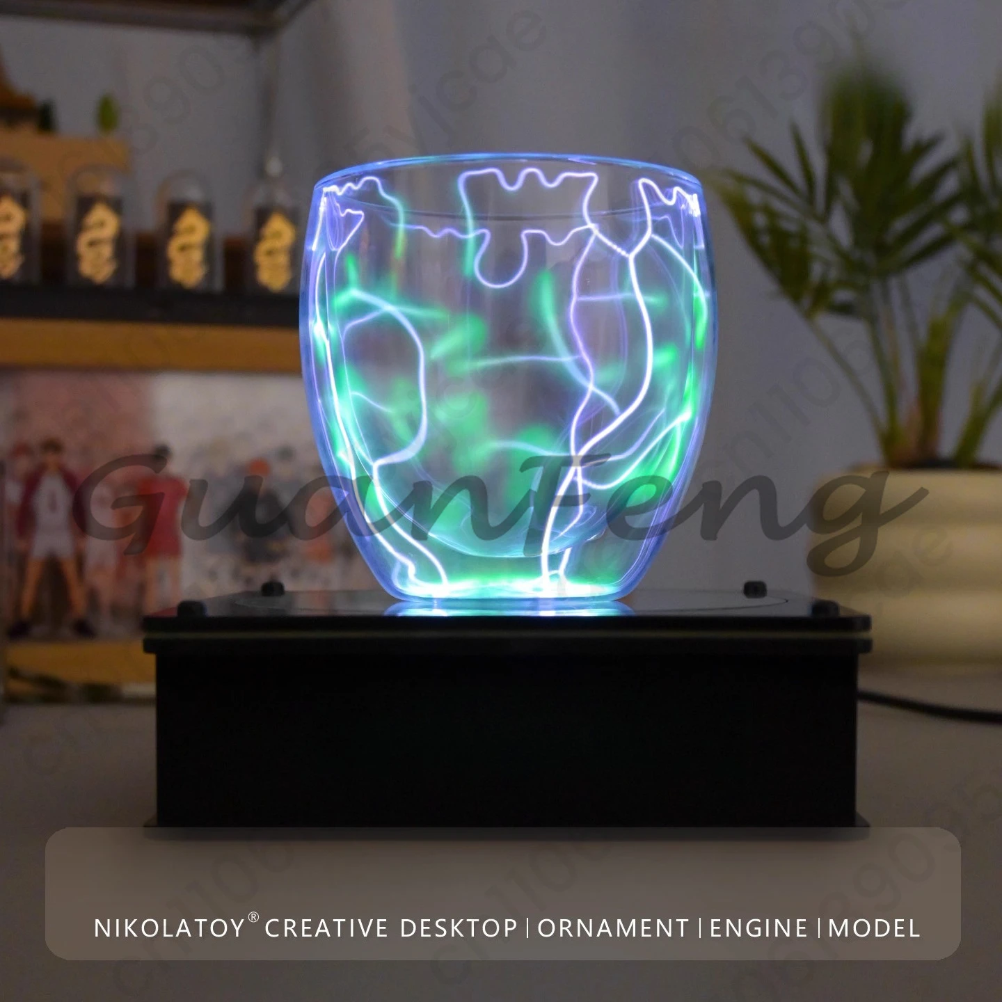 Creative rare inert gas electron transition lightning cup scientific ...