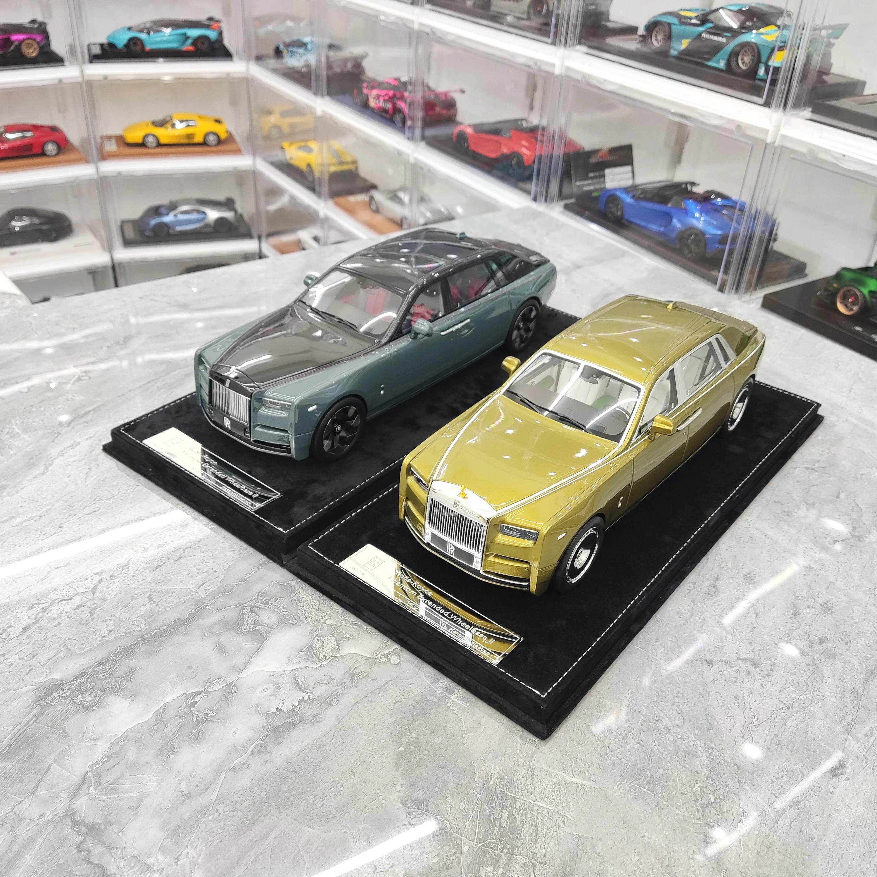 1-18-Scale-Phantom-8-Limited-Edition-Limousine-Resin-Car-Model-Plastic ...