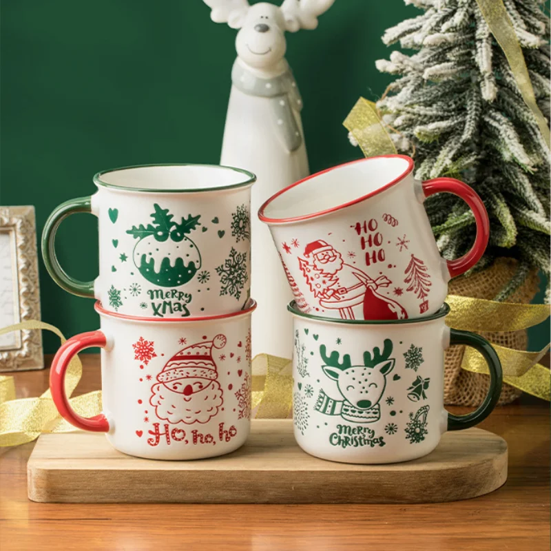 Christmas-Mug-Coffee-Mug-400ml-Christmas-Gift-Santa-Elk-Christmas-Tree ...
