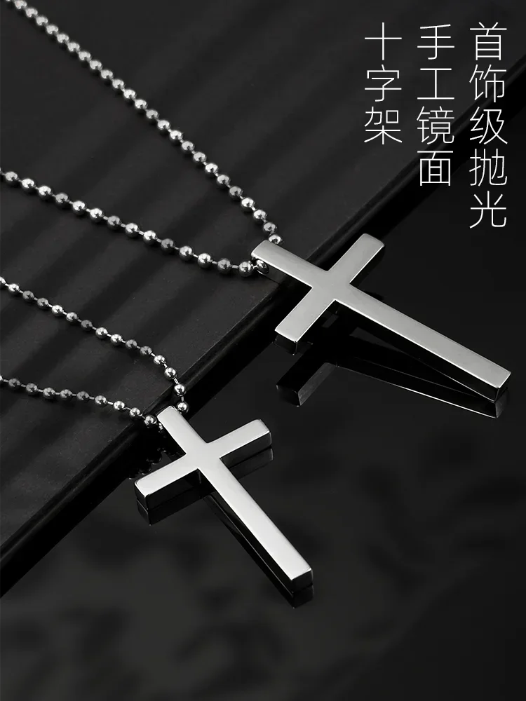New-Handmade-Pure-Titanium-Cross-Pendant-for-DIY-Necklace-Hip-Hop ...