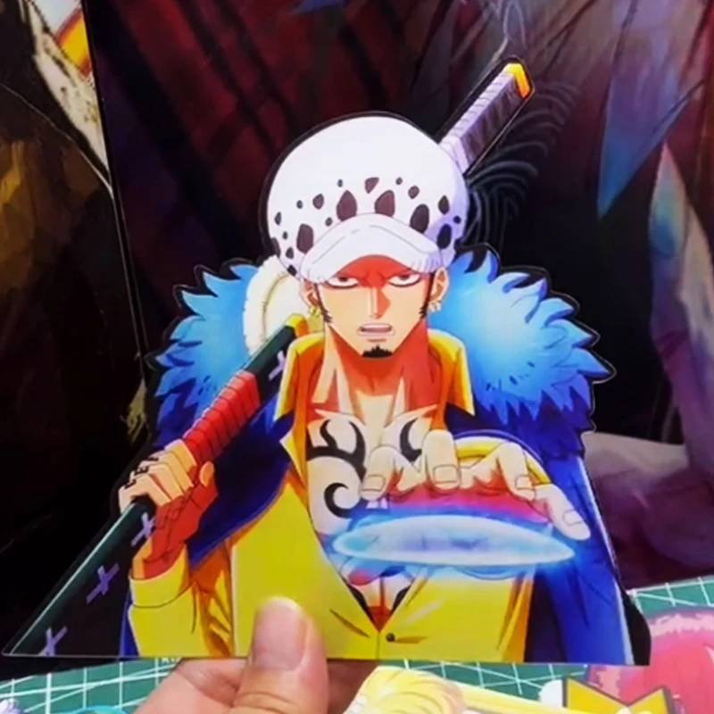 ONE-PIECE-Anime-Motion-Sticker-Trafalgar-Law-Sticker-Anime-Waterproof ...