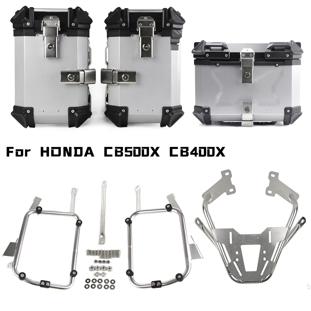 For-HONDA-CB500X-CB400X-Motorcycle-Side-Panniers-Rack-Frame-Top-Box ...