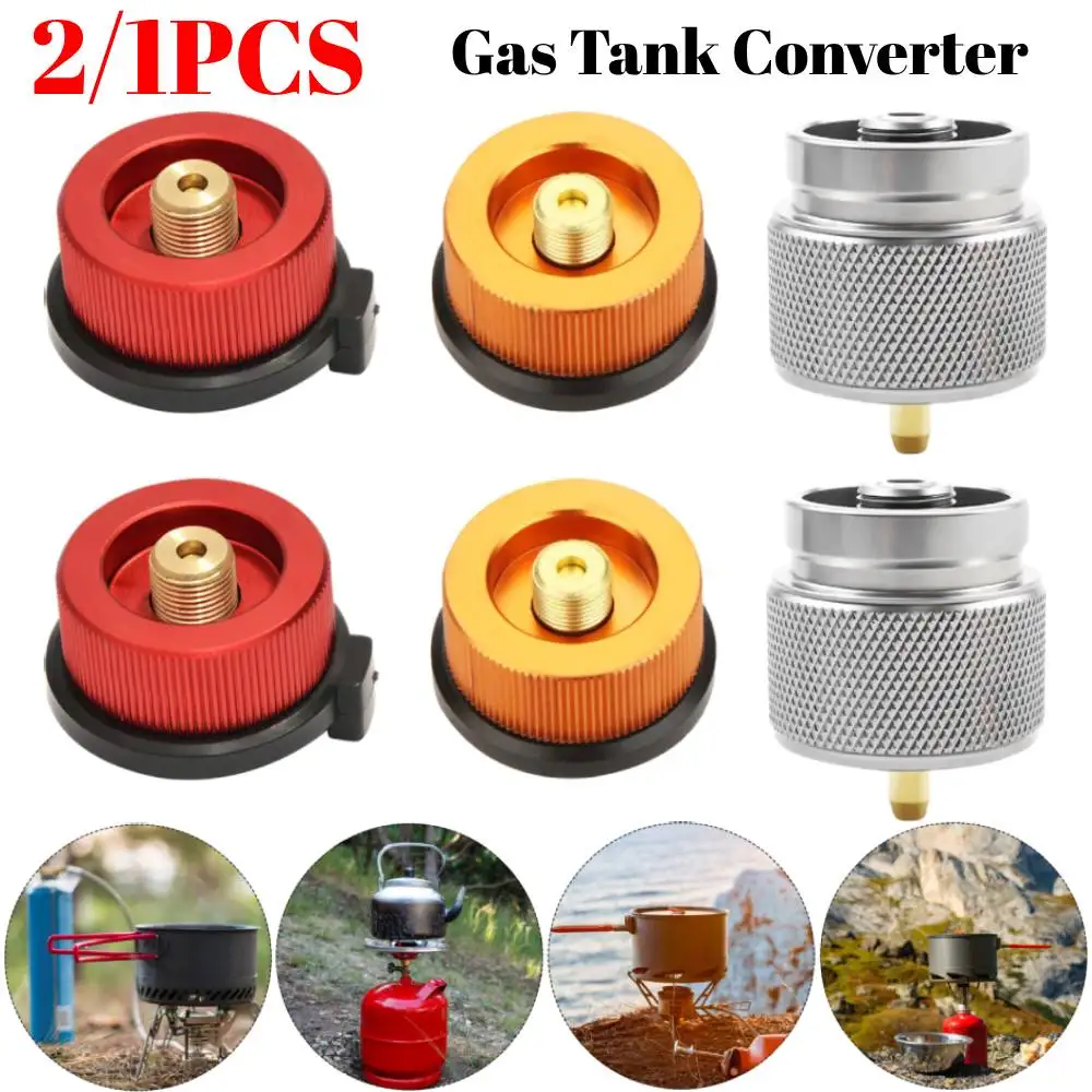 2-1PCS-Outdoor-Camping-Stove-Gas-Tank-Adapter-Propane-Refill-Adapter ...