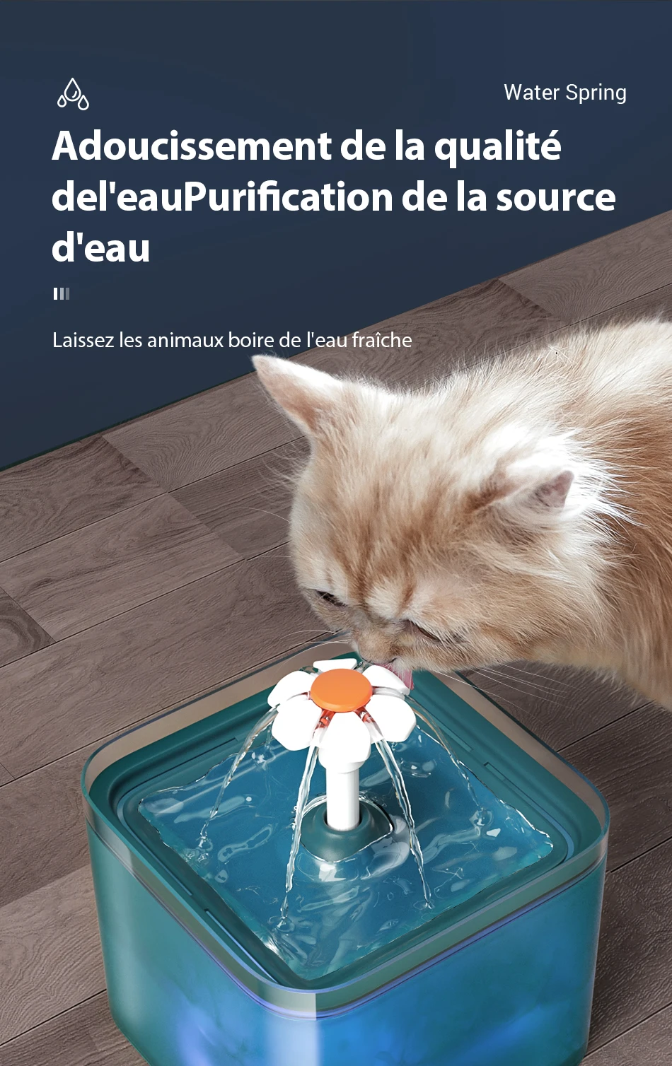 FONTAINE A EAU,Grey Sensor Kit1-2L--Rojeco Automatic Cat Water Fountain ...