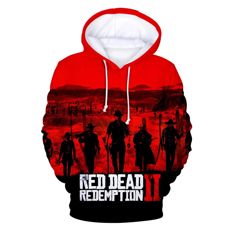 Nueva sudadera con capucha con estampado 3D del juego Red Dead ...