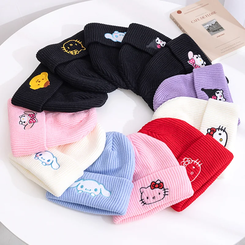 Hot-Sale-Saniro-Hello-Kitty-Beanie-Hat-Women-Cute-Cartoon-Cinnamoroll ...