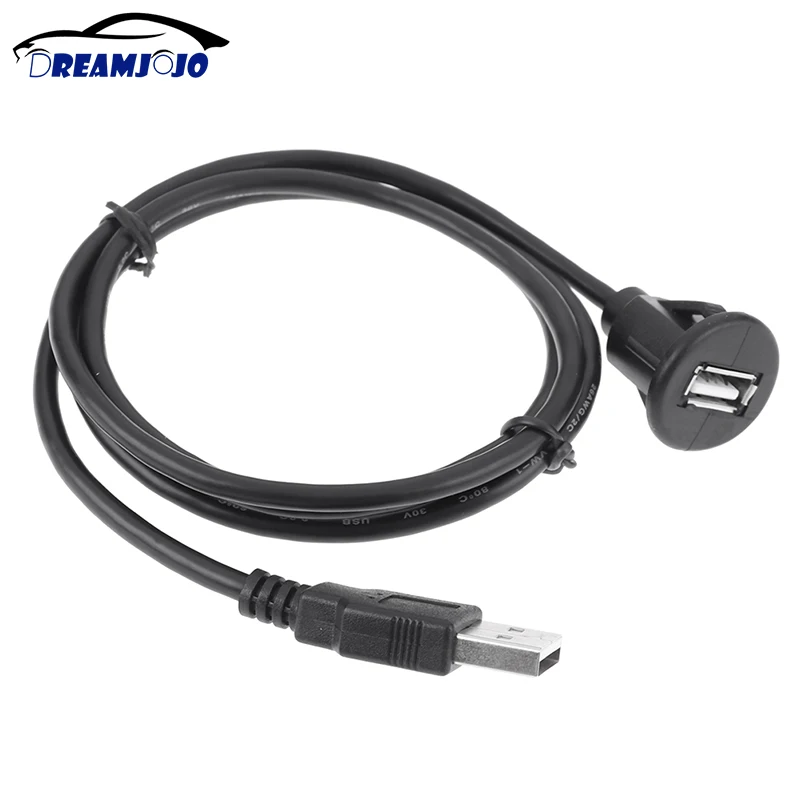 1m-PC-Car-Dash-Board-Mount-USB-2-0-Male-To-Female-Socket-Extension ...