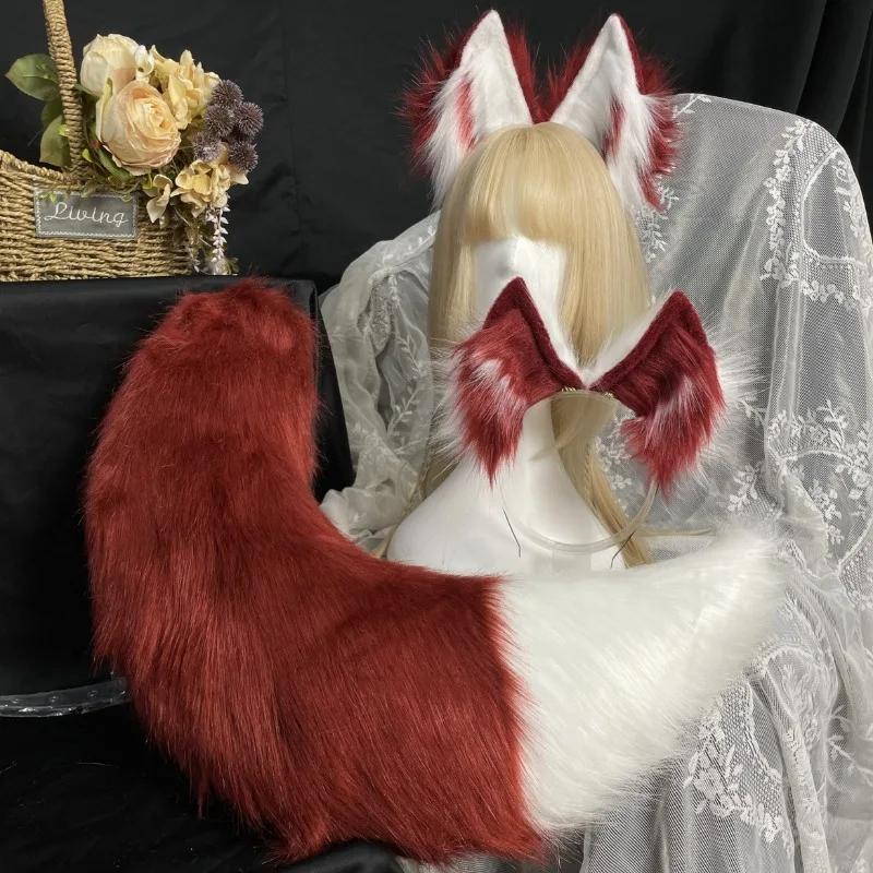 Hand-Made-Fox-Ear-Hair-Hoop-Black-Brown-Fox-Ear-KC-Simulation-Animal ...