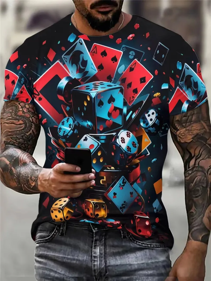 Card-Graphic-Men-s-Game-T-Shirts-6XL-Plus-Size-Short-Sleeve-Casual ...