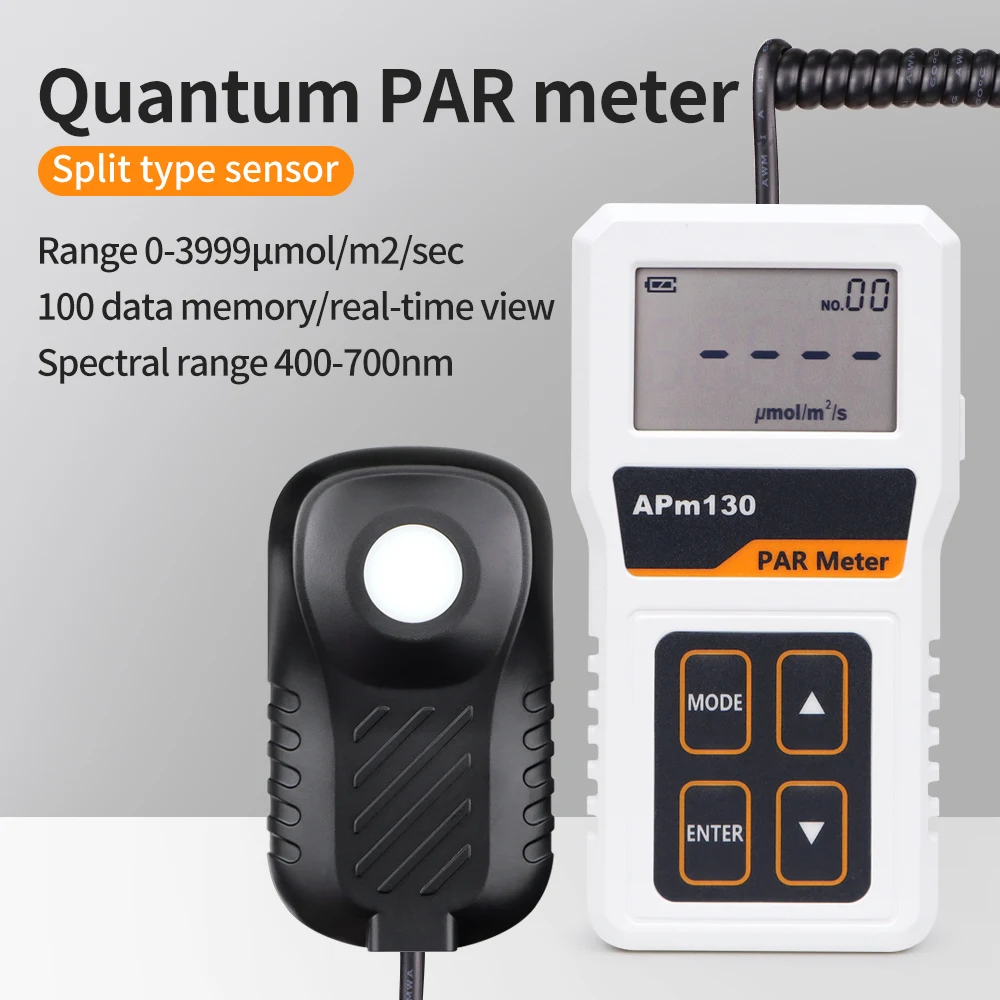 APM130 PAR Meter Light Intensity Energy Meter Optical Quantum Meter ...