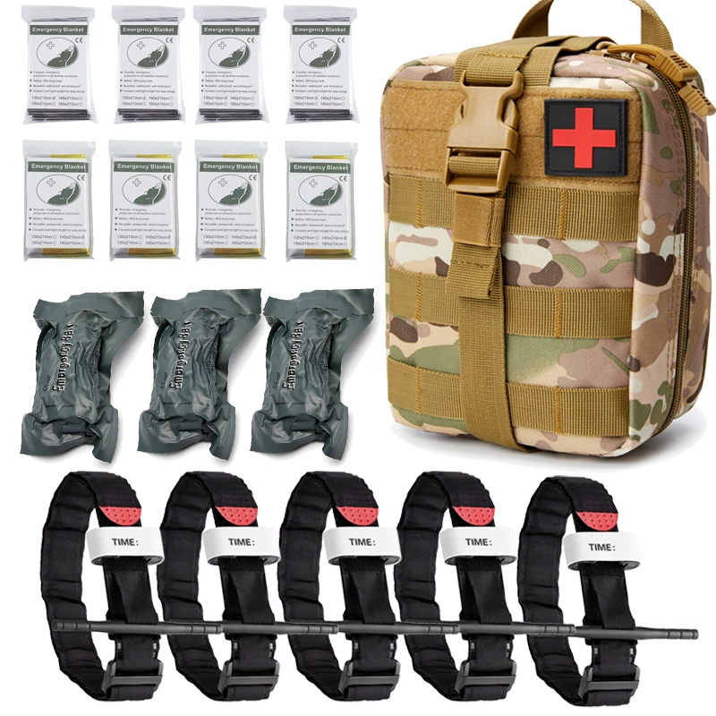 Military-Tactical-First-Aid-Kit-Tourniquet-Israel-Bandage-Survival-Gear ...