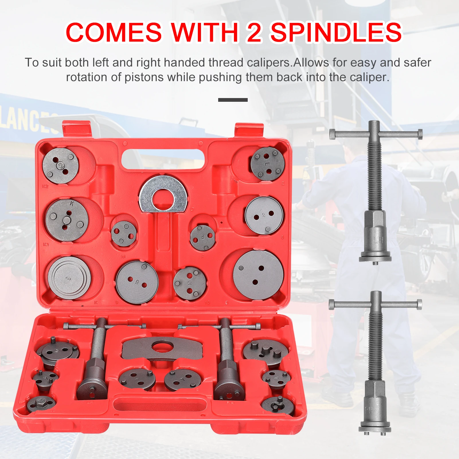 22pcs-Universal-Car-Disc-Brake-Cylinder-Adjuster-Front-and-Rear-Tooth ...