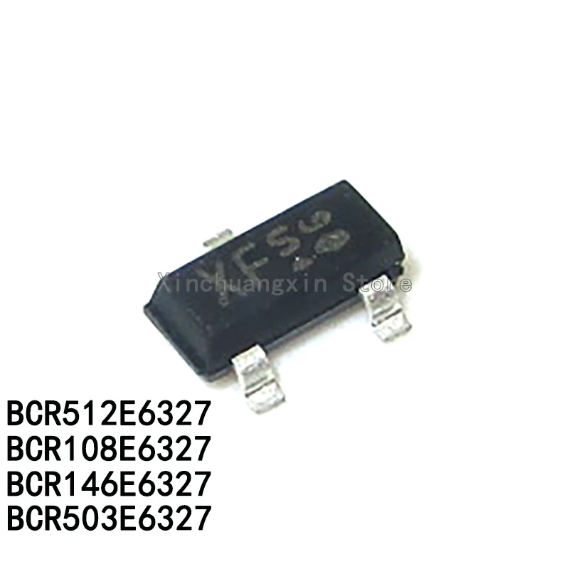 10Pcs-BCR512E-Silkscreen-XFs-BCR108E-WHs-BCR146E-WLs-BCR503-E6723-AXs ...