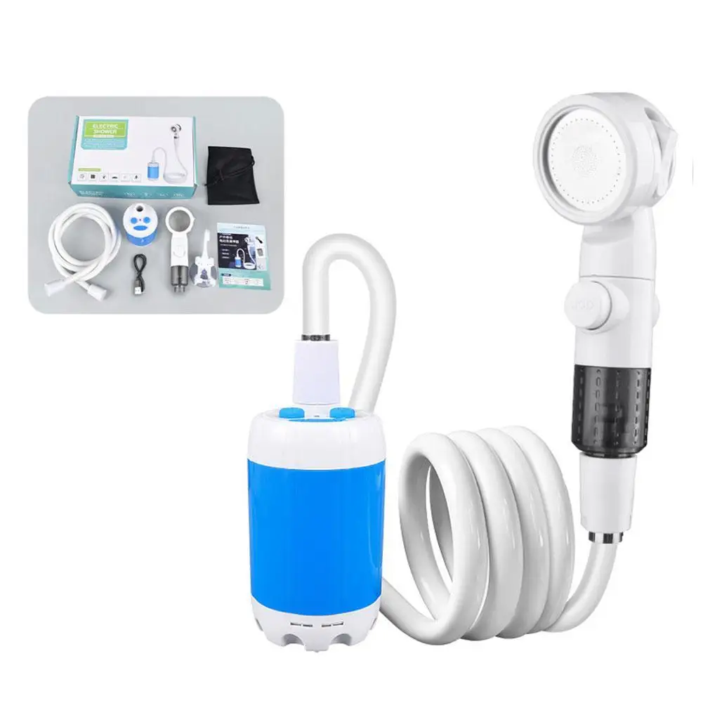 Outdoor Portable Shower, Rechargeable Electric Shower with Digital ...