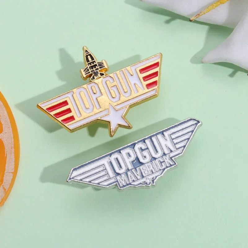 Custom-Navy-Fighter-Weapons-School-Enamel-Pins-TOP-GUN-Metal-Retro ...