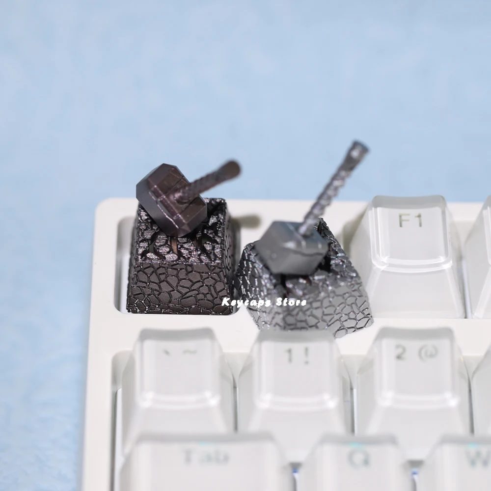 Keycaps-2In1-Resin-Thor-Hammer-For-MX-Switch-Mechanical-Classic-Retro ...