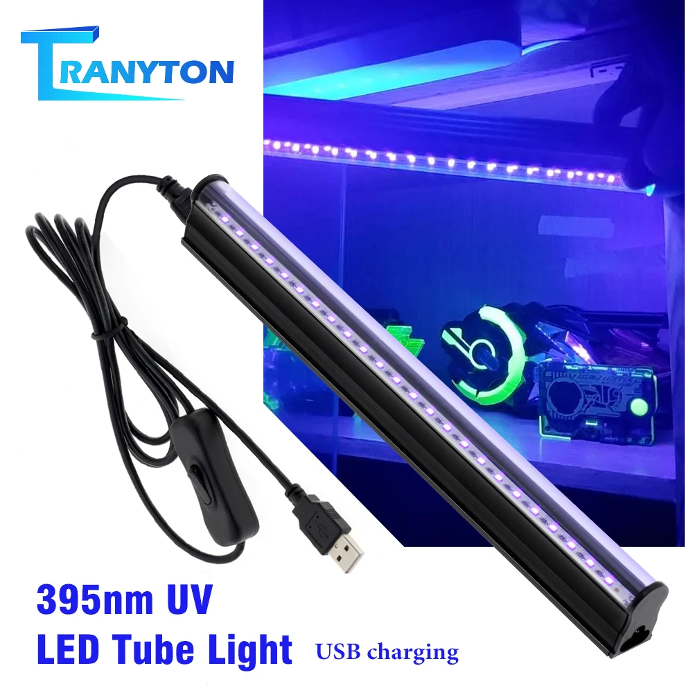 Blue-UV-Light-Bar-Tube-Lamp-Blacklight-USB-5V-Ultraviolet-Fluorescent ...