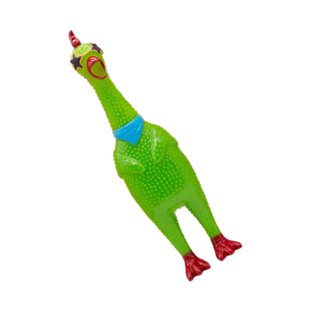 Juguete de pollo chillón, juguete de goma para apretar, apretar ...