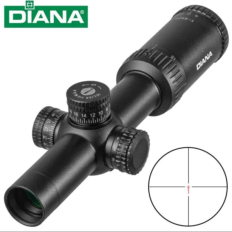 Diana-1-4X24-Reticle-Tactical-Riflescope-With-Target-Turrets-Hunting ...