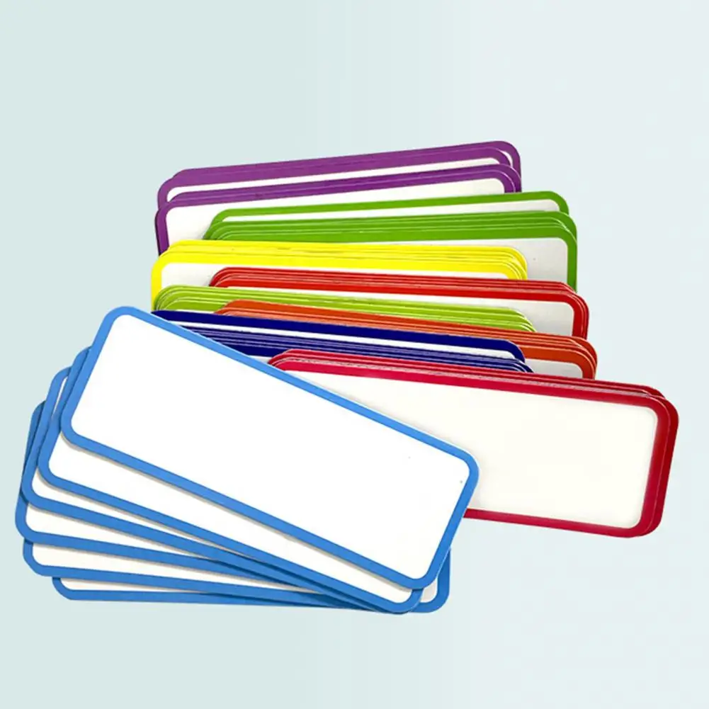 54/72Pcs Magnetic Dry Erasable Labels 80*30mm Name Plate Writable ...