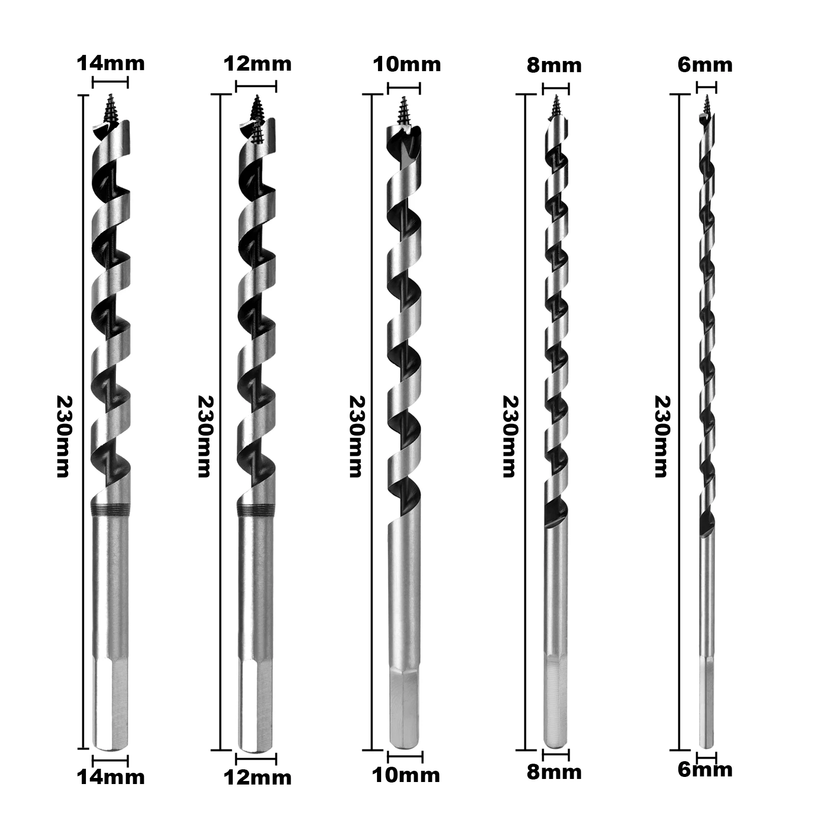 1pc-Auger-Drill-Bits-9-Inch-Long-Wood-Drill-Bits-Woodworking-Bits-6-8 ...