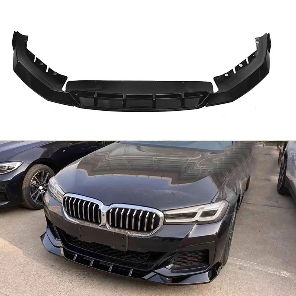 Car-3-Stage-Front-Lip-Spoiler-Splitter-For-BMW-5-Series-G30-M-Sport ...