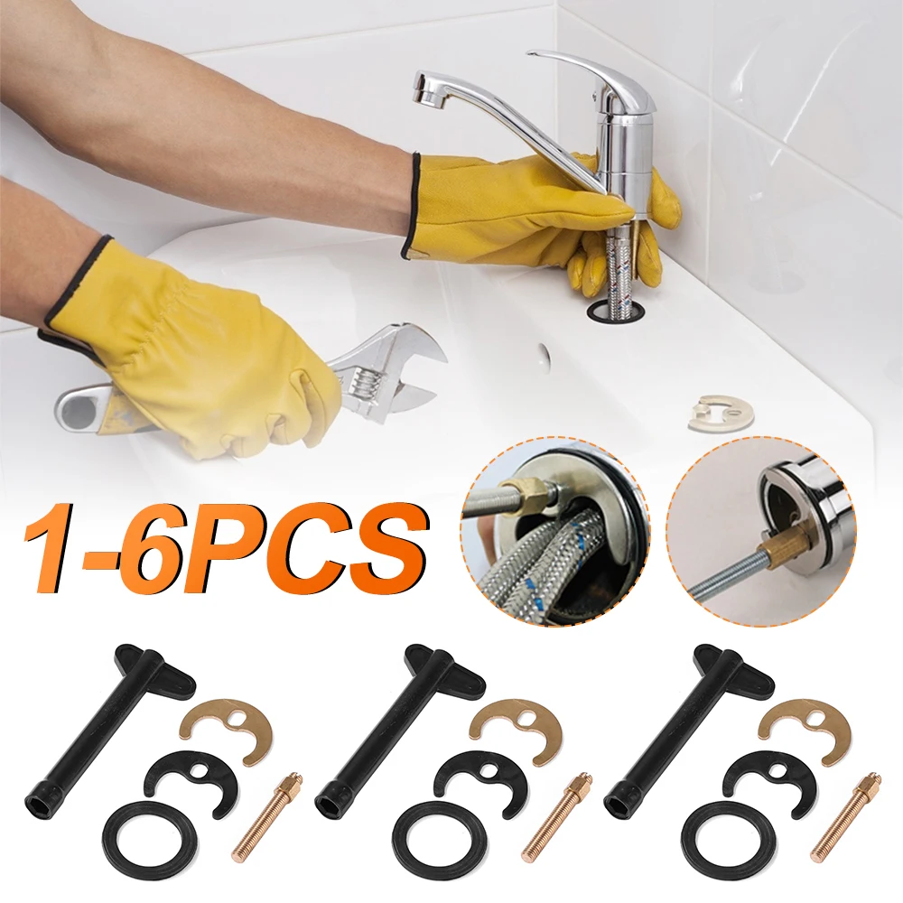 Tap Faucet Fixing Fitting Kit Bolt Washer Wrench Plate Kitchen Basin ...