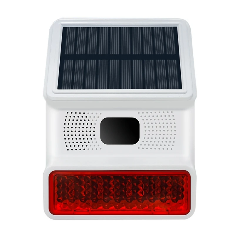 Wireless-Solar-Strobe-Alarm-Light-Sound-Flash-Outdoor-Alarm-Siren-For ...