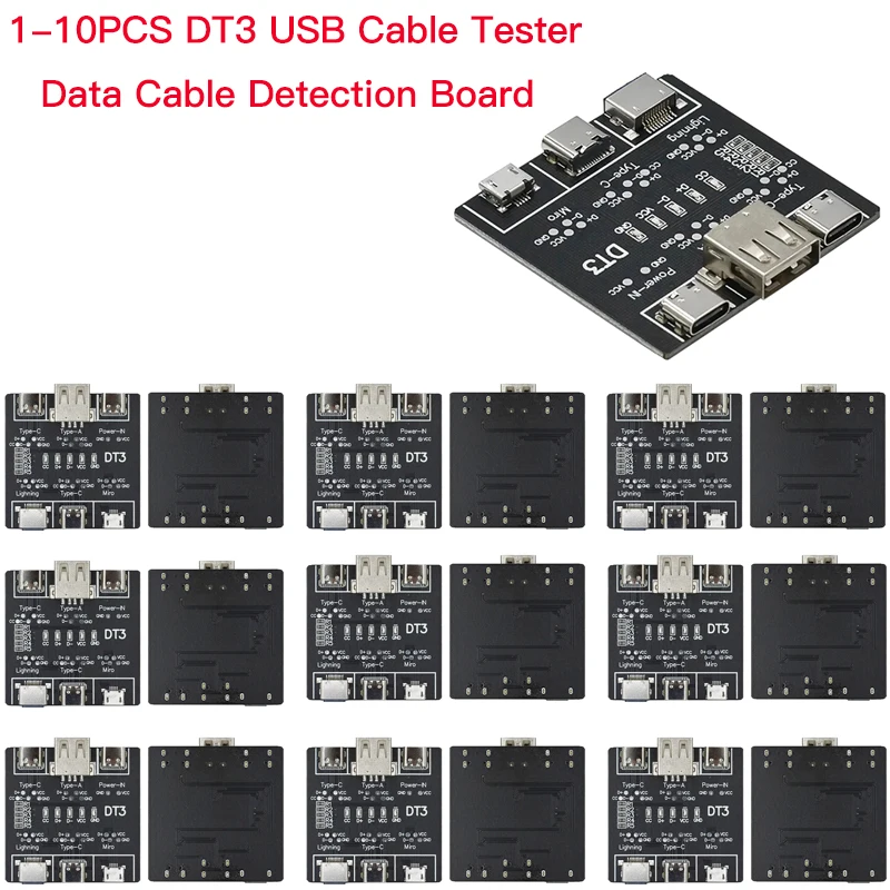 1-10PCS DT3 ON-OFF Data Cable Detection Board For iPhone Android Data ...