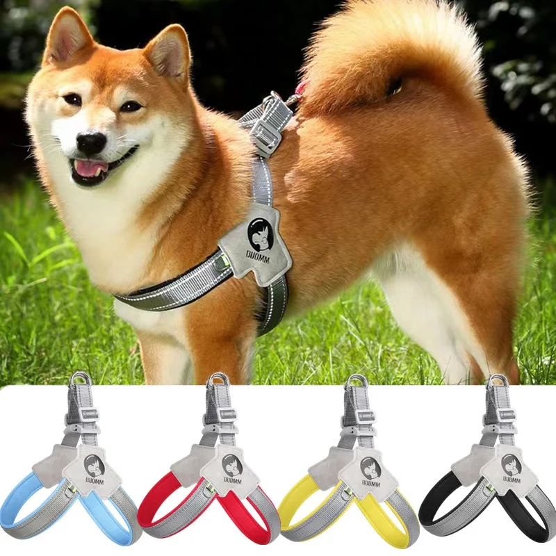 No-Pull-Reflective-Pet-Dog-Harness-Vest-Saddle-Style-Breathable-Dog ...