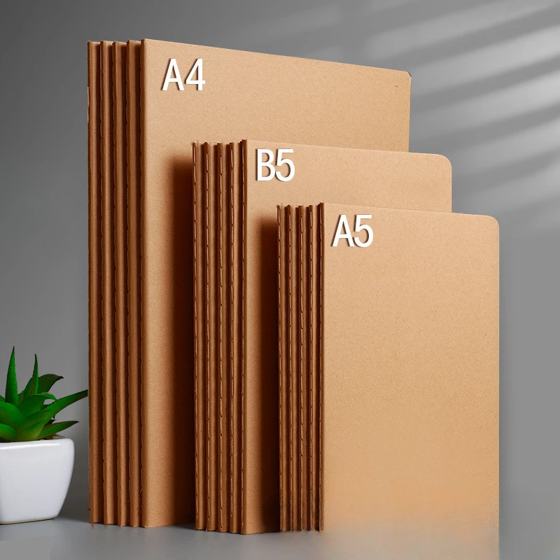 A4-B5-A5-Kraft-Paper-Notebook-To-do-Planner-Notepad-Book-Vintage-Soft ...