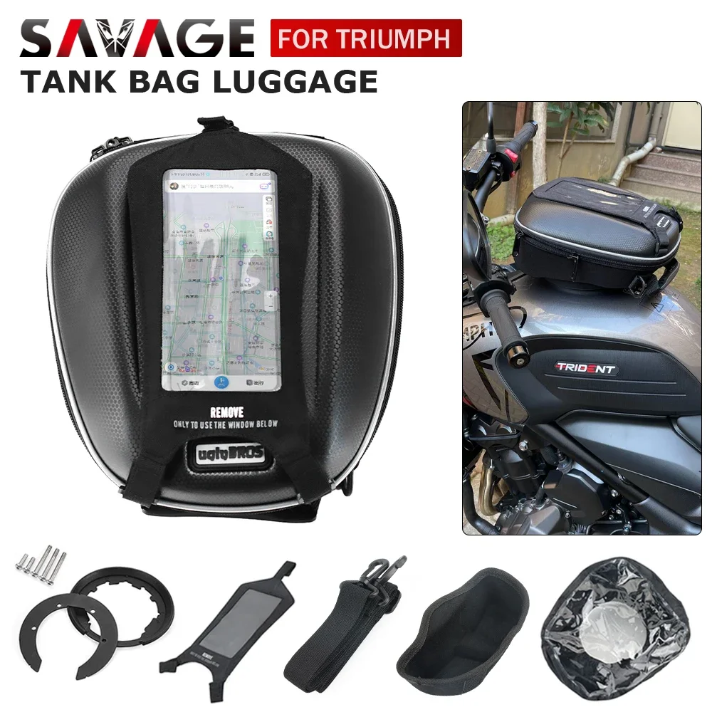 Tank-Bag-For-Tiger-800-900-1050-1200-1215-Speed-Triple-Daytona-675 ...