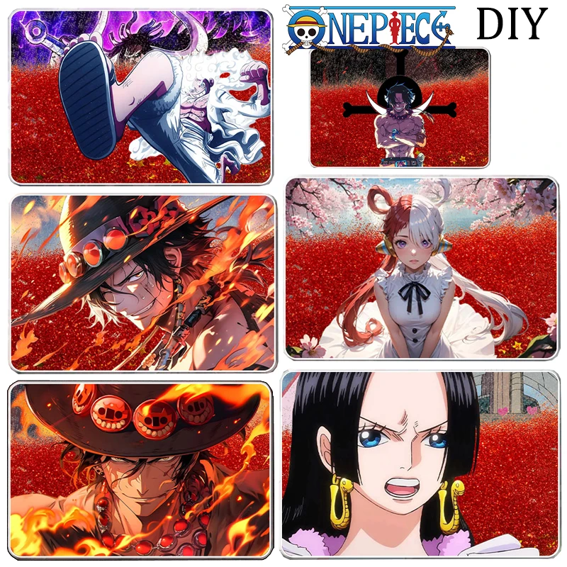 One-Piece-DIY-Quicksand-Card-Bricks-Yamato-Uta-Ace-Luffy-Hancock-Brooke ...
